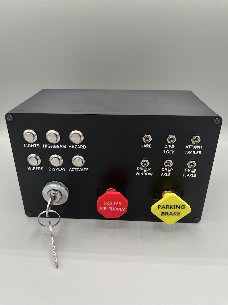 Truck Simulator Button Box: USB Control Panel With Key Ignition - Etsy