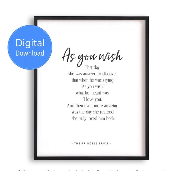 Princess Bride Quote - Etsy