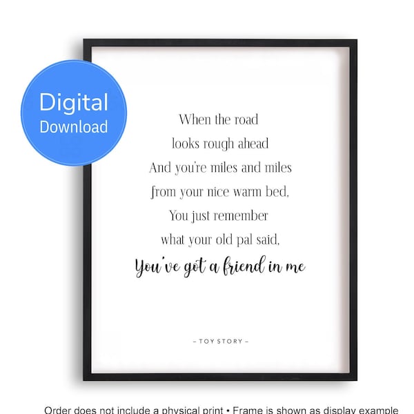 Youve Got Friend in Me Poster - Etsy