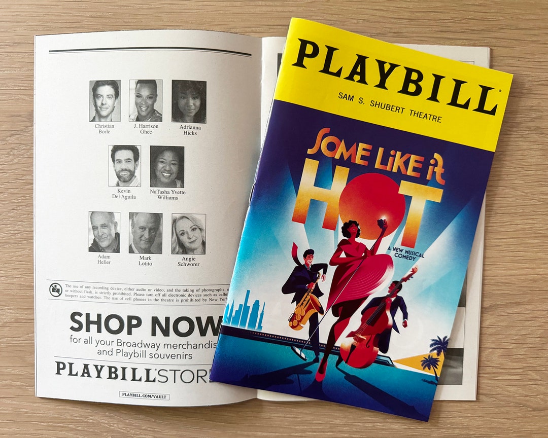 Some Like It Hot Broadway Playbill: 2023 Original Cast Program - Etsy