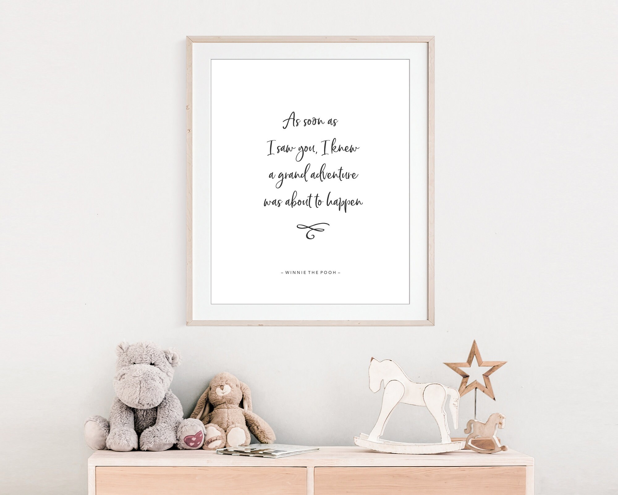 Winnie the Pooh, Adventure Quote, Printable Wall Art, Nursery Decor ...