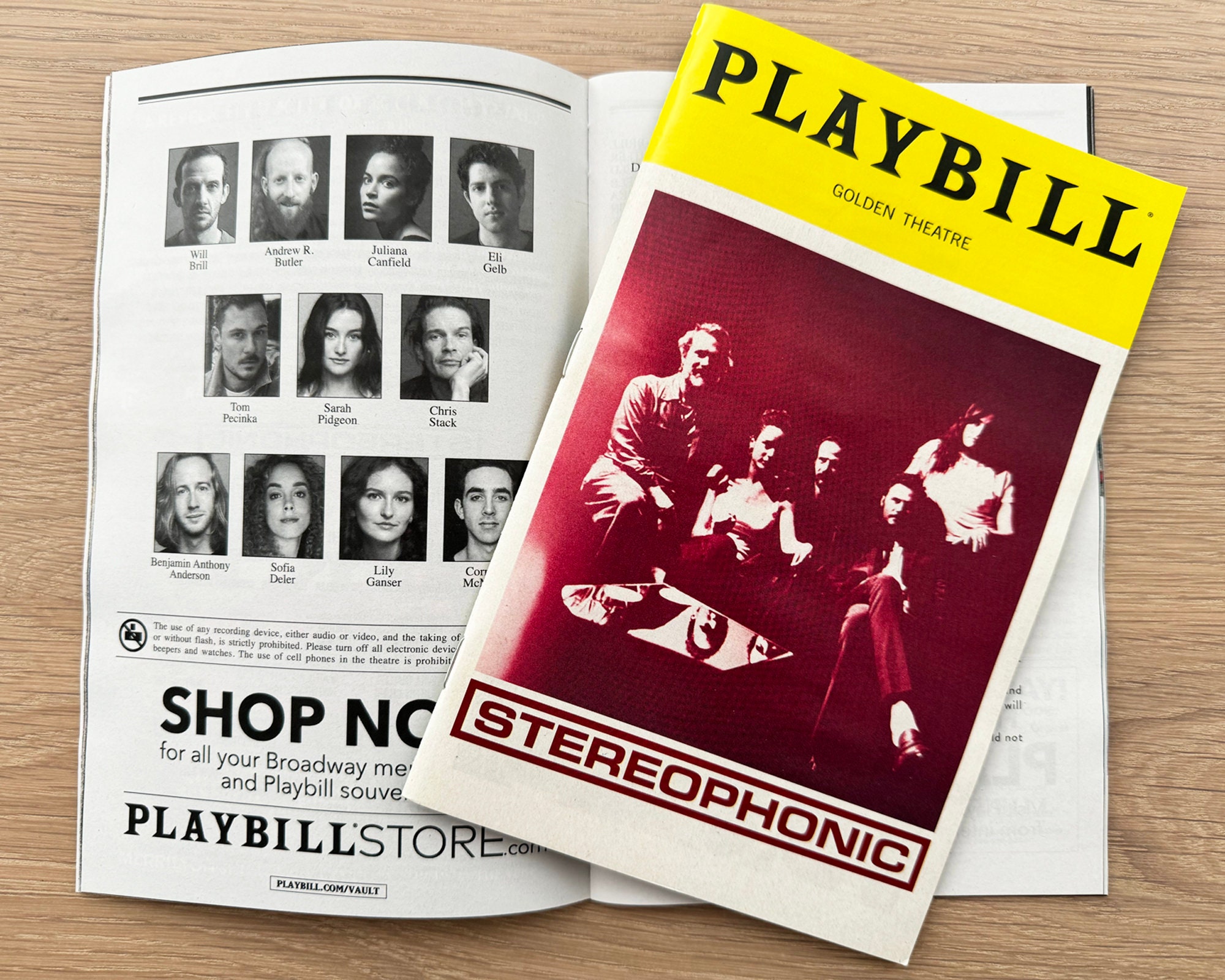 Stereophonic Broadway Playbill, Arcade Fire, Will Butler, Theater ...
