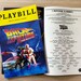 Back to the Future Broadway Playbill, Musical Theater Program Booklet ...