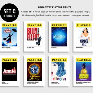 Broadway Playbill Prints Mini Posters Musical Theater Gift - Etsy