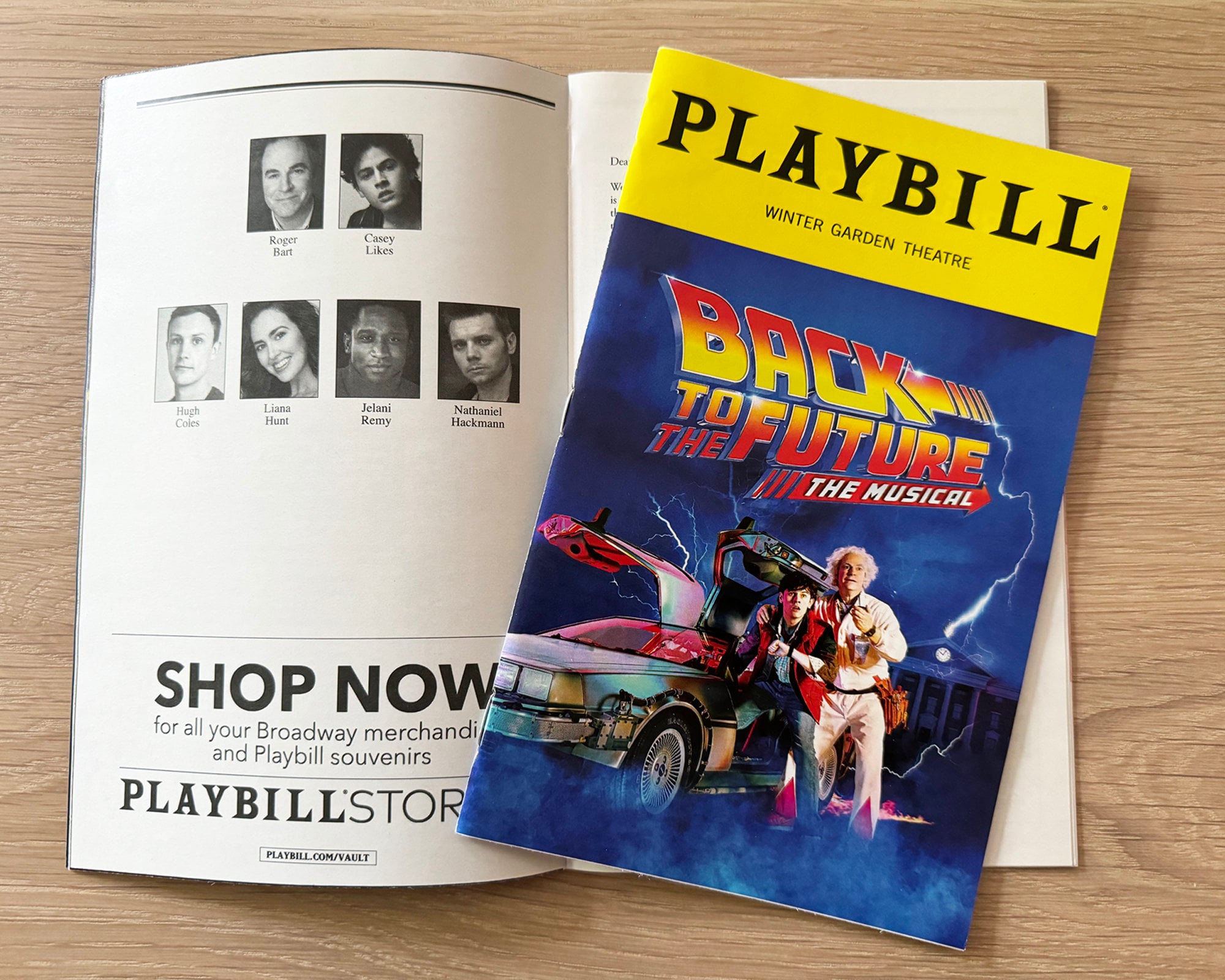 Back to the Future Broadway Playbill, Musical Theater Program Booklet ...