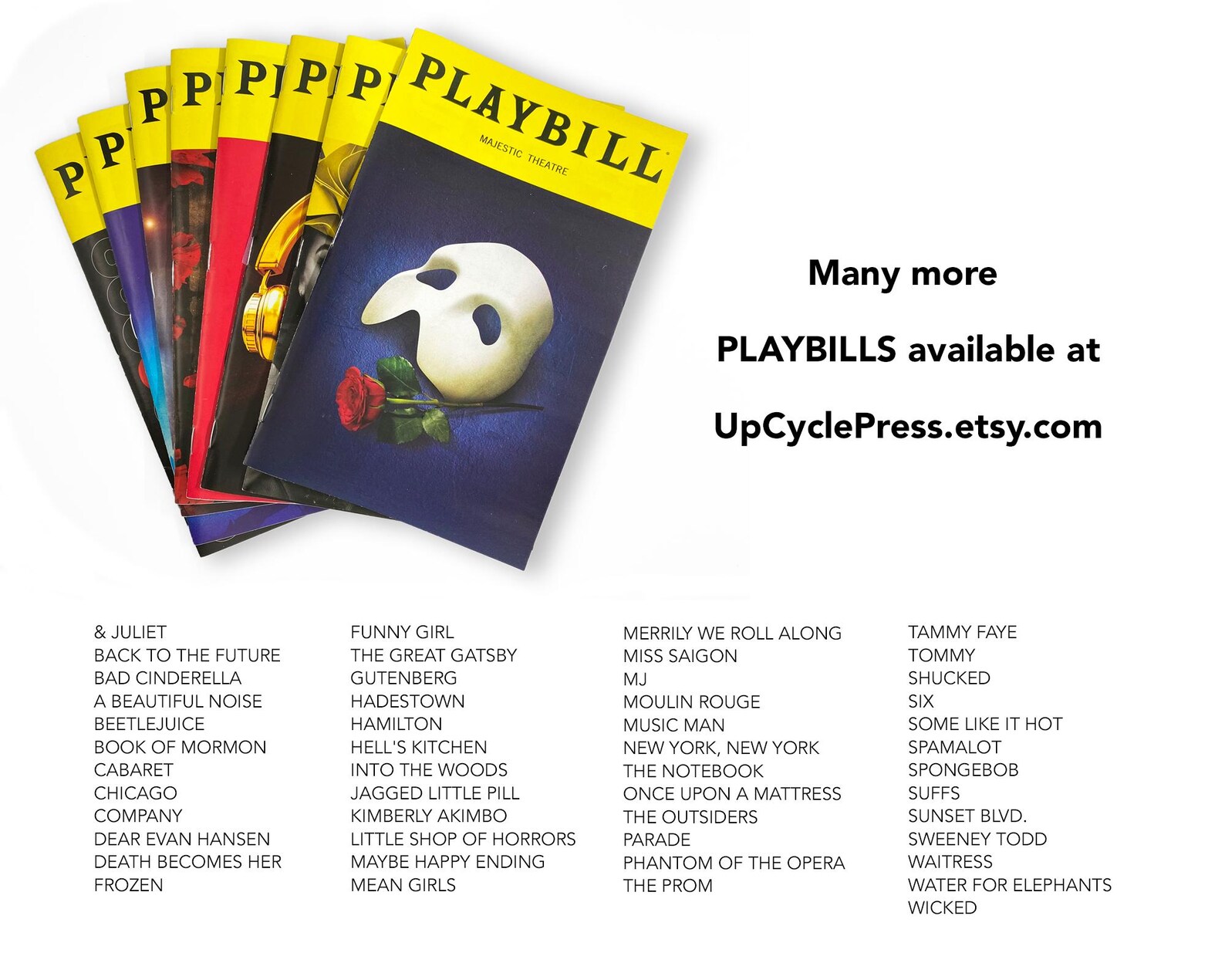 Back to the Future Broadway Playbill, Musical Theater Program Booklet ...