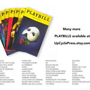 SUFFS Broadway Playbill, Musical Theater Program Booklet, Original Cast ...