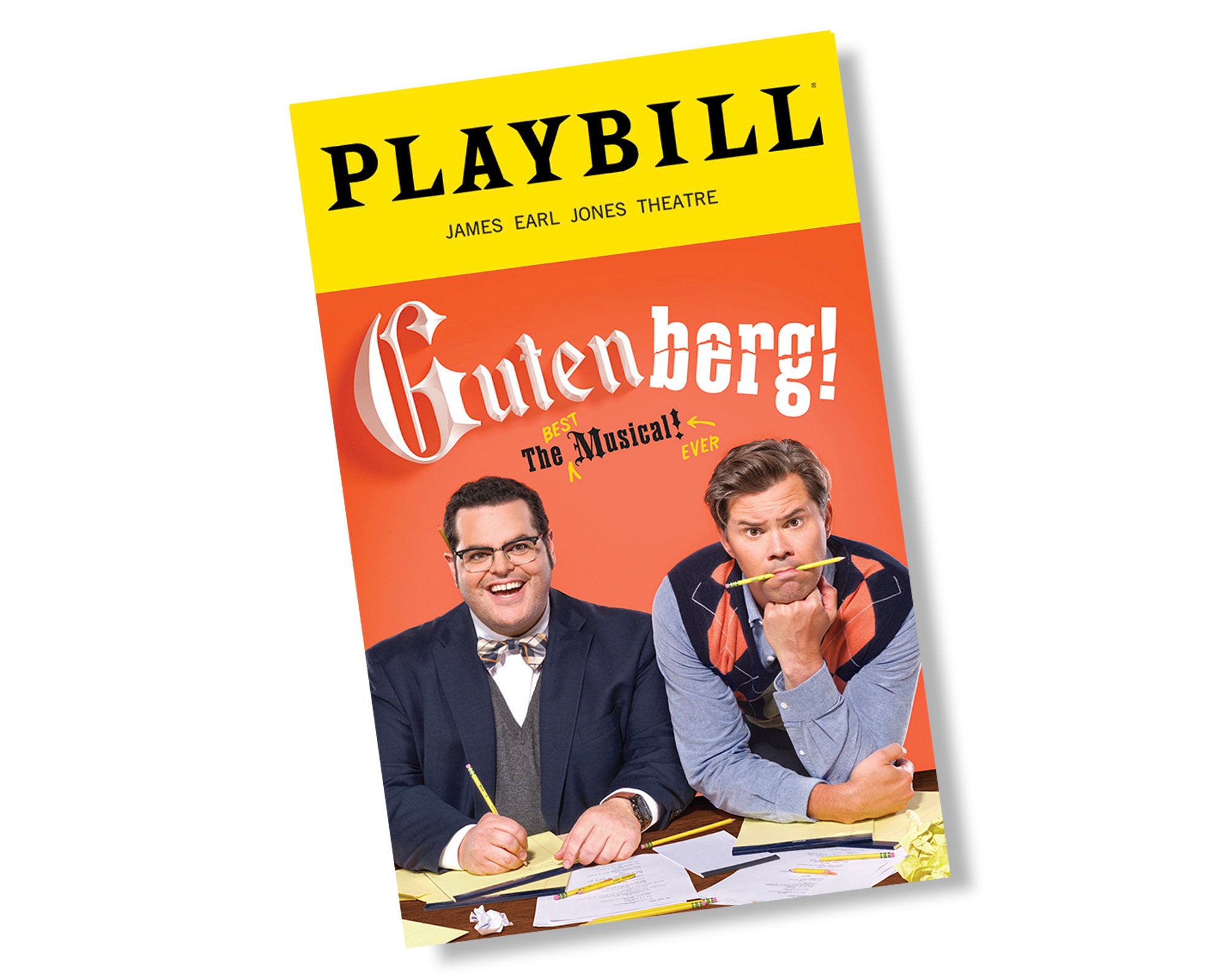 Gutenberg the Musical Broadway Playbill, Josh Gad, Andrew Rannells ...