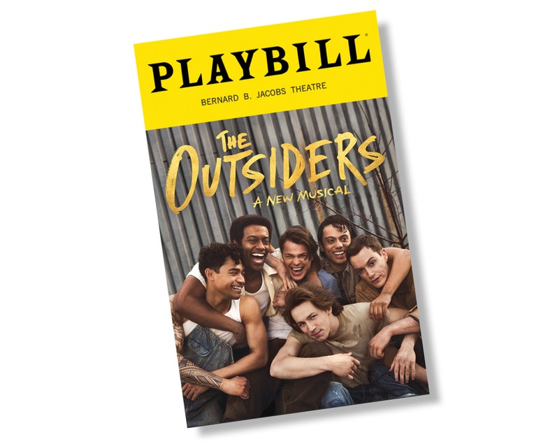 The Outsiders Musical Broadway Playbill, Theater Program Booklet, Brody ...