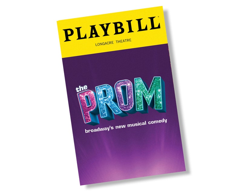 The Prom Broadway Playbill, Musical Theater Program Booklet, Original ...