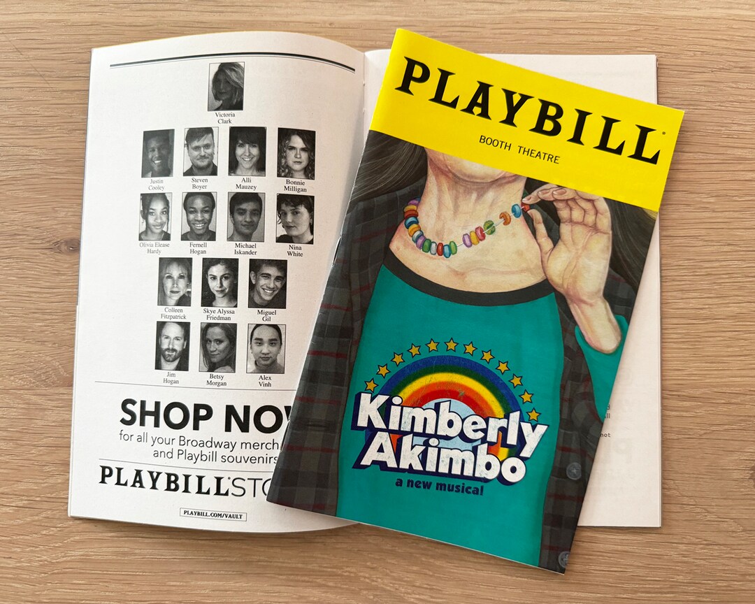 Kimberly Akimbo Broadway Playbill, Musical Theater Program Booklet ...