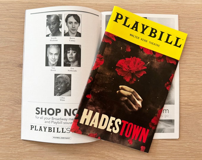 Hadestown Broadway Playbill, Musical Theater Program Booklet, Eva ...