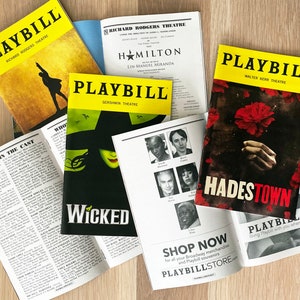 Broadway Playbill: Authentic Theater Program - Choose Your Show - Etsy