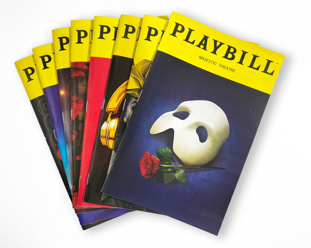 Broadway Playbill Programs, NYC New York Theater Playbills, Musical ...