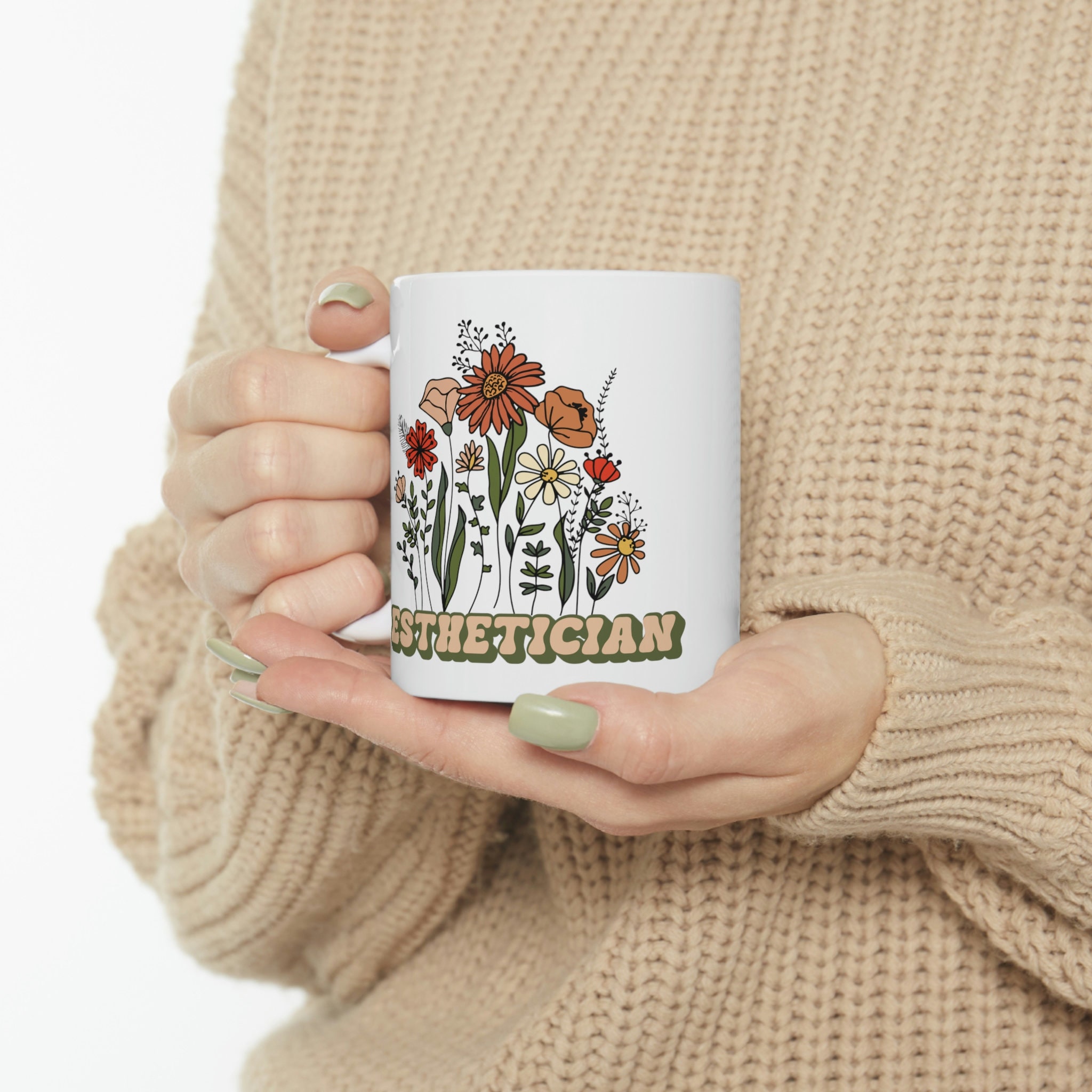 Esthetician Mug, Retro Esthetician Coffee Mug, Skin Care Professional ...