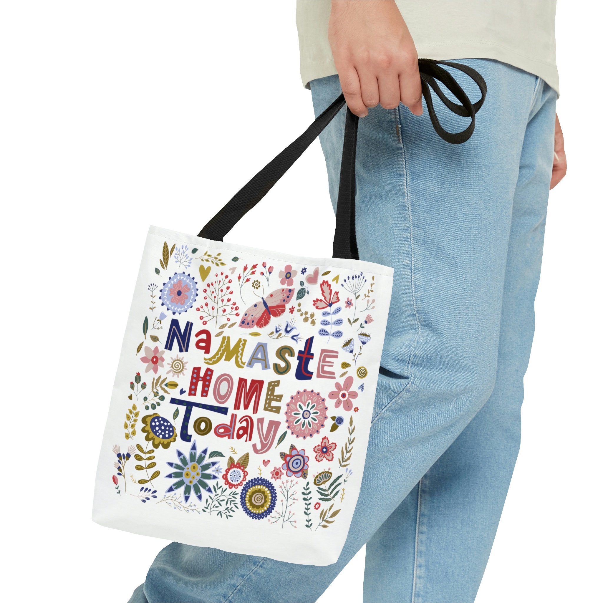 Namaste Bag, Meditation Yoga Tote, Yoga Bag, Mandala Namaste Tote, Bag ...