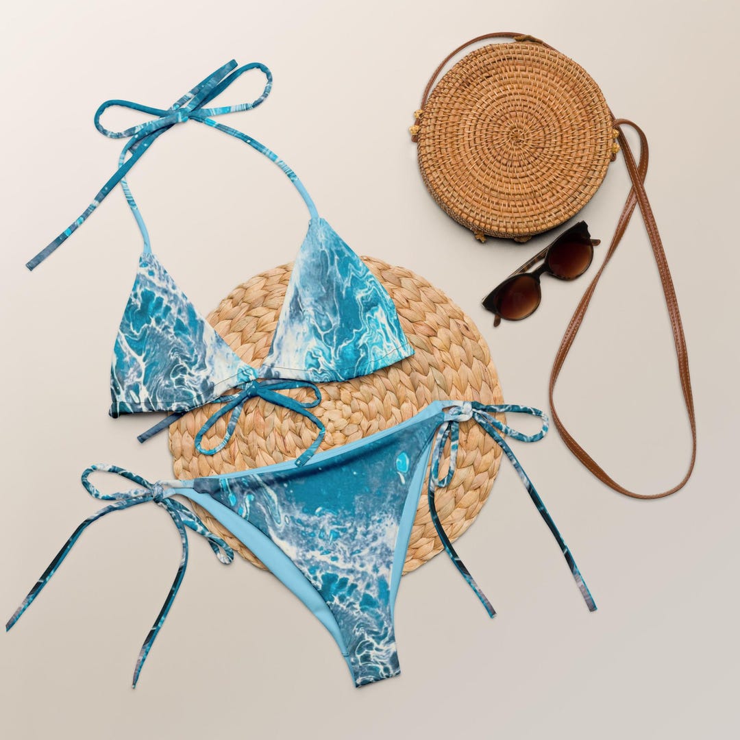 Ocean Mist Eco Friendly String Bikini Made of Blessings - Etsy