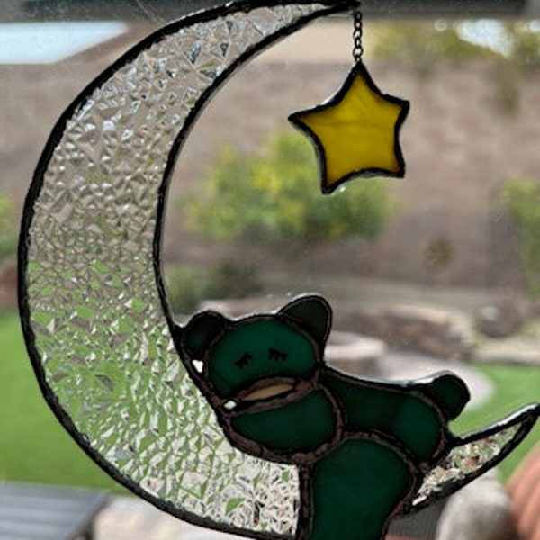 Stained Glass Moon - Etsy