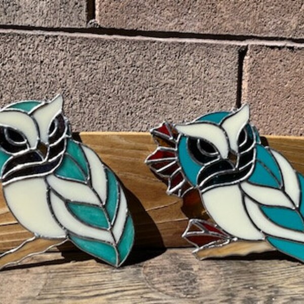 Owl Stained Glass Patterns - Etsy