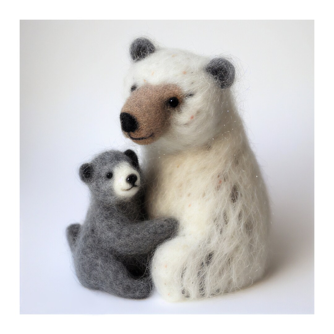 POLAR BEAR Felt Animal Digital Download. Perfect Nursery Wall Art or ...