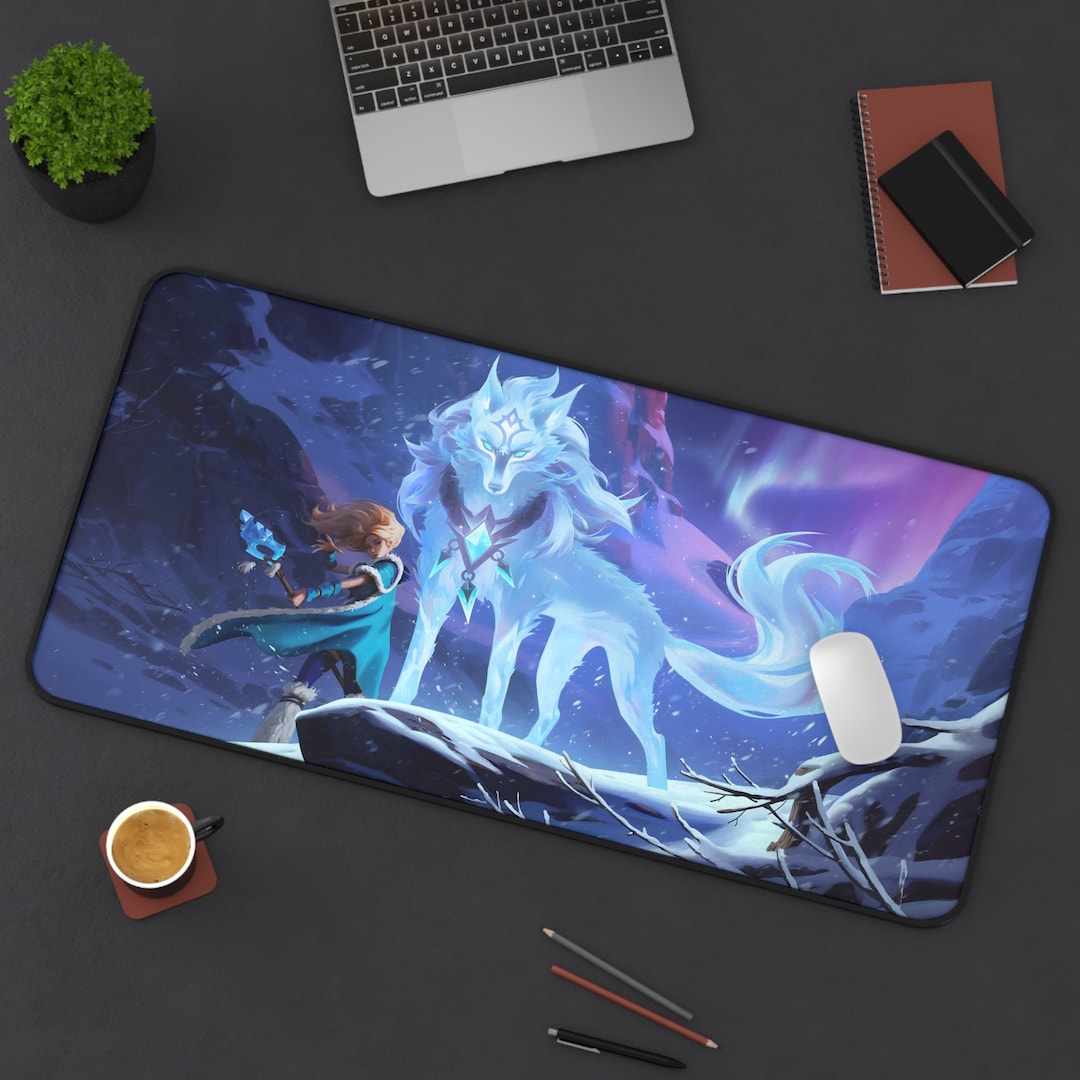 Crystal Maiden Persona Desk Mat | Gaming Desk Mat | Dota 2 Desk Mat | 3 ...