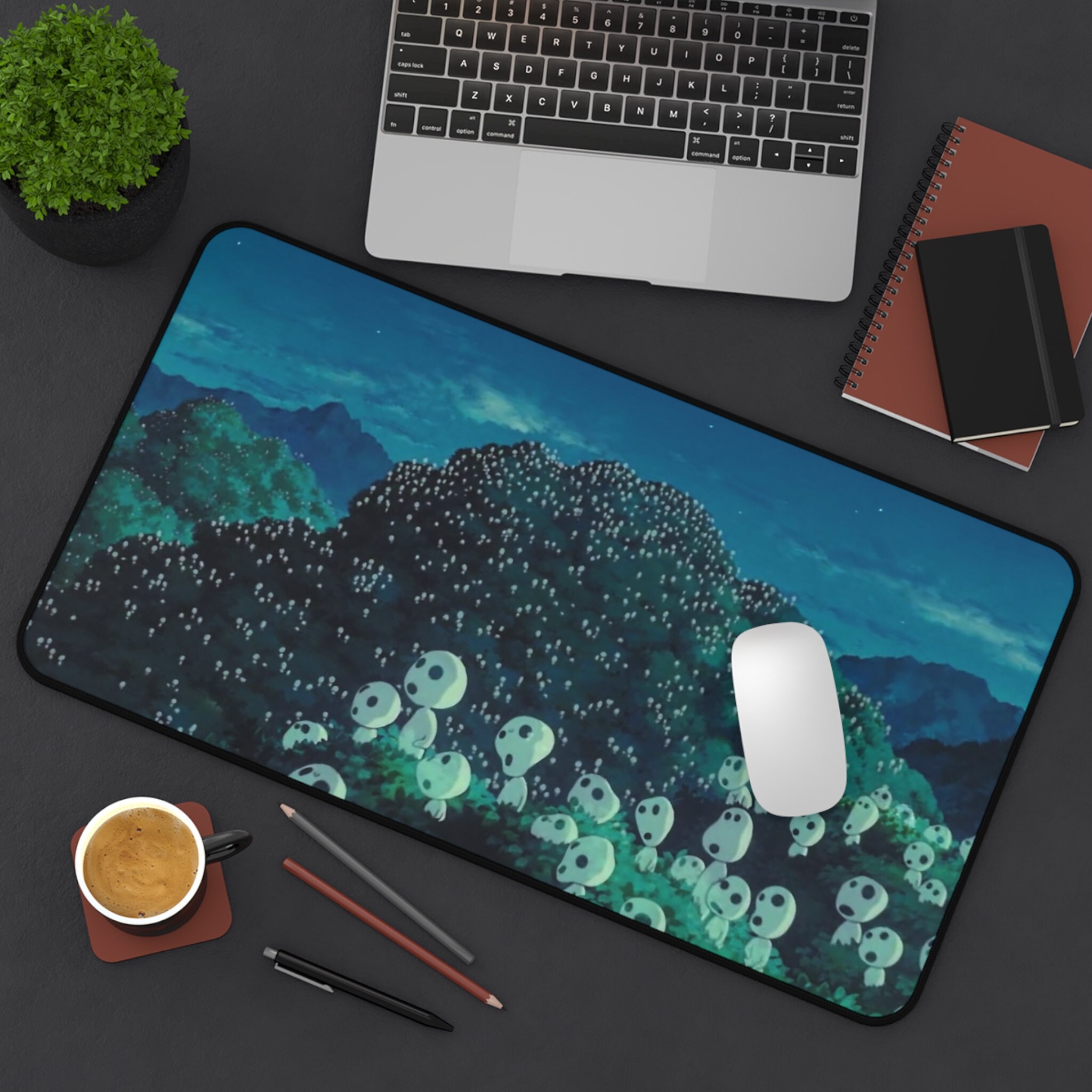 Kodama Desk Mat Anime Desk Mat Gift Desk Mat 3 Different Sizes Desk Mat ...