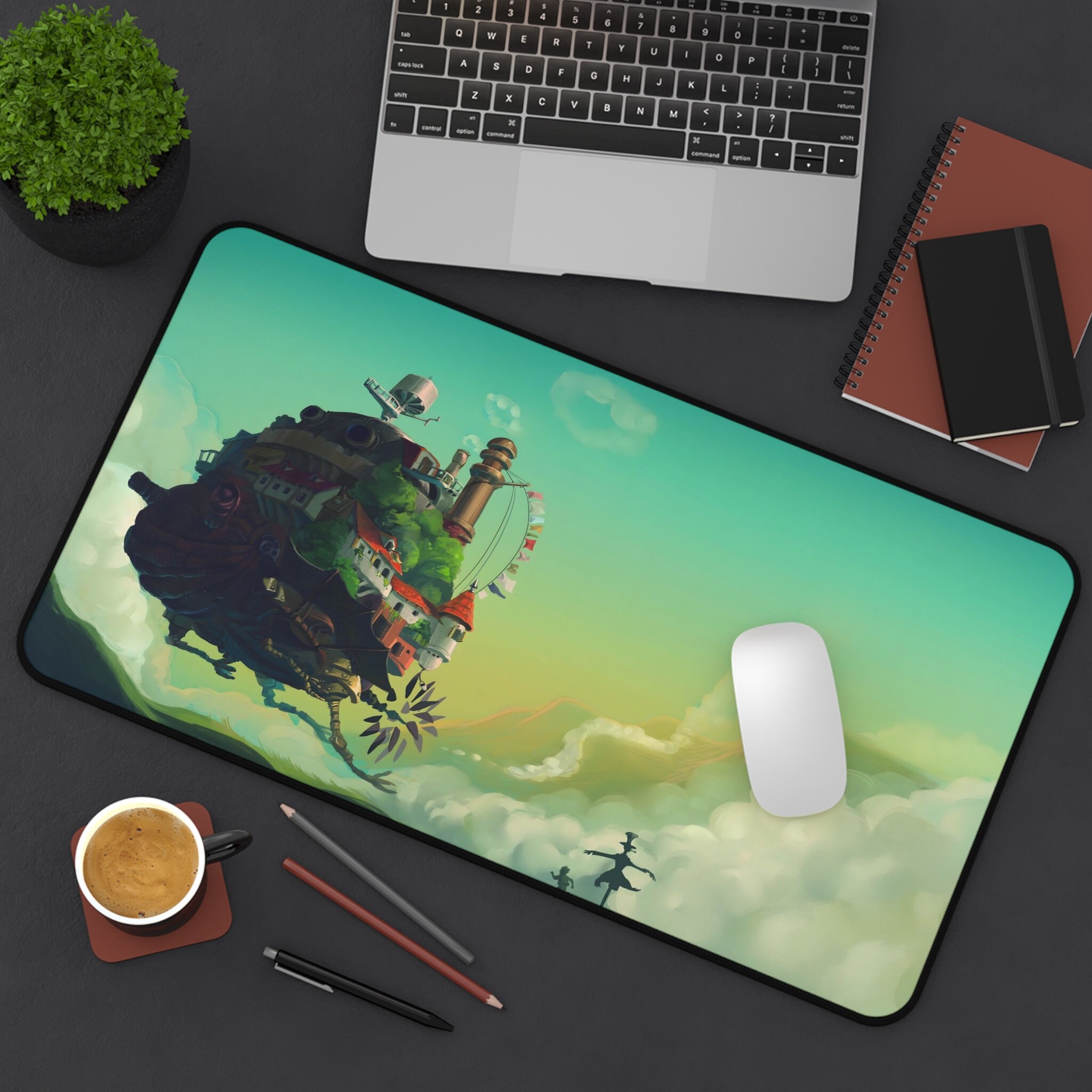Howl's Moving Castle Desk Mat 3 Different Sizes Desk Mat - Etsy