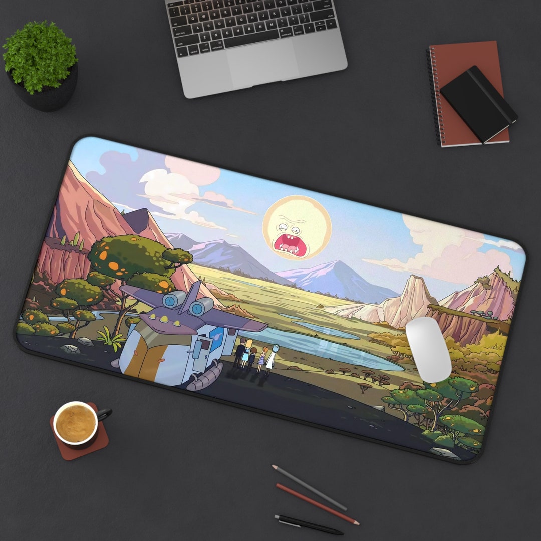 Interdimensional Desk Adventure With Rick and Morty Desk Mat | Cartoon ...