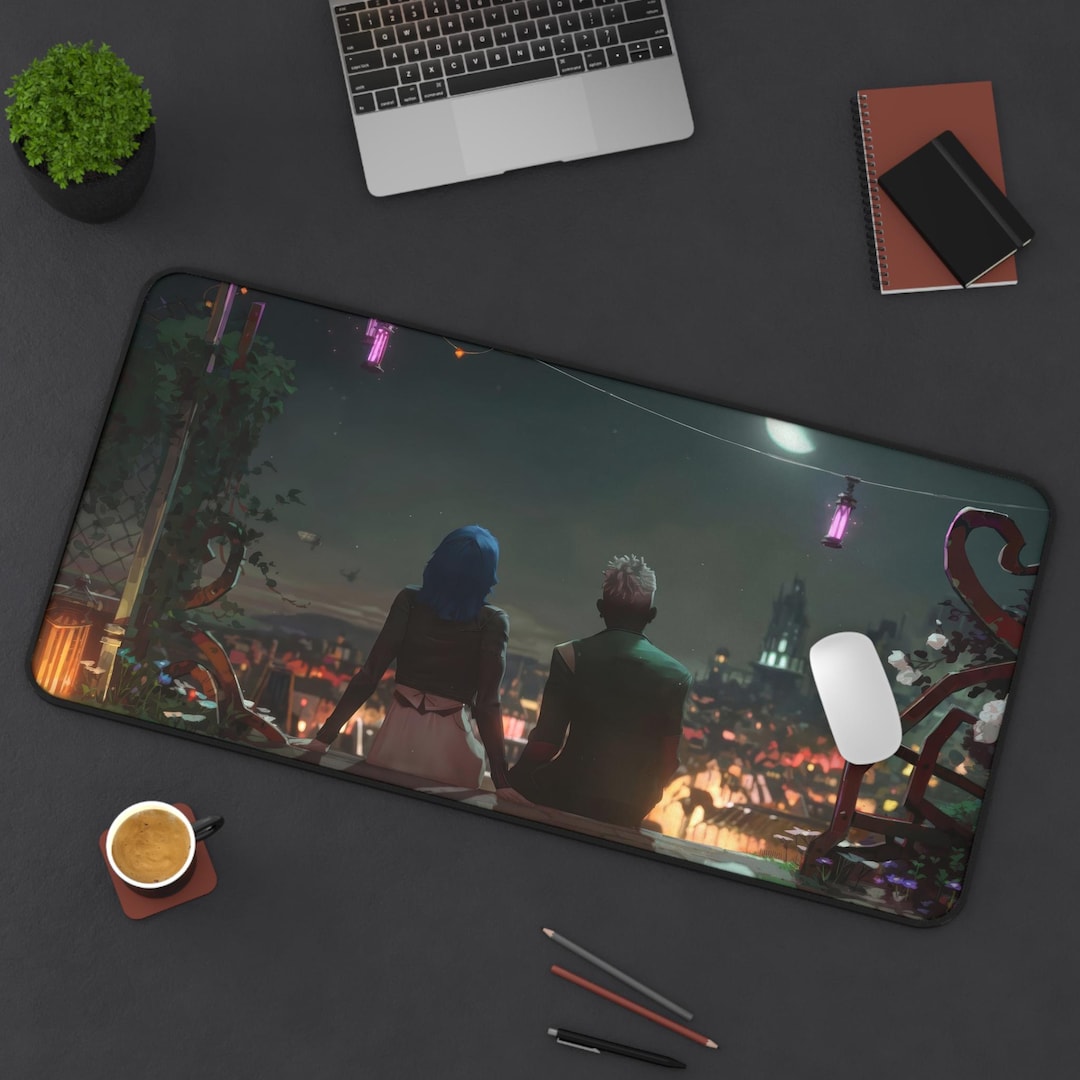 Arcane Powder & Ekko Desk Mat | League of Legends Gaming Mat - Etsy