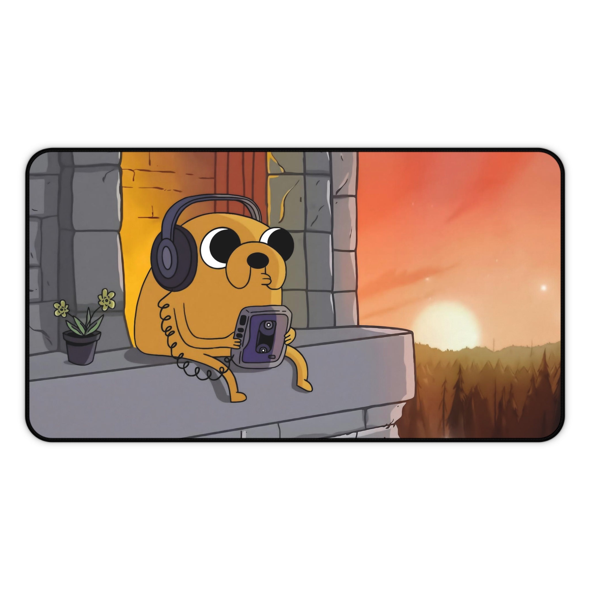 Adventure Time Jake Desk Mat Cute Jake Lofi 3 Different Sizes Desk Mat ...