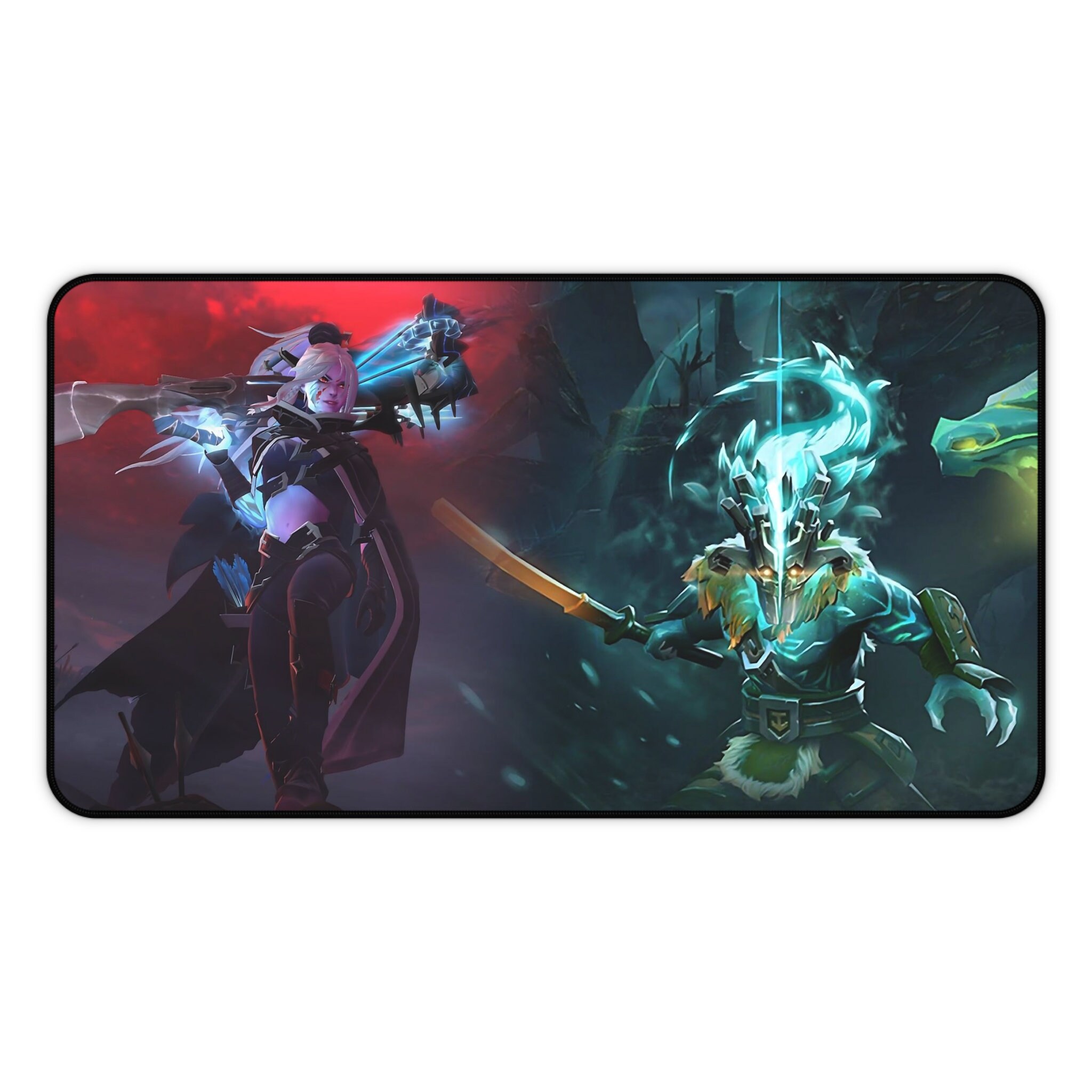 Dota 2 Desk Mat | Drow Ranger Vs Juggernaut Arcana - Etsy