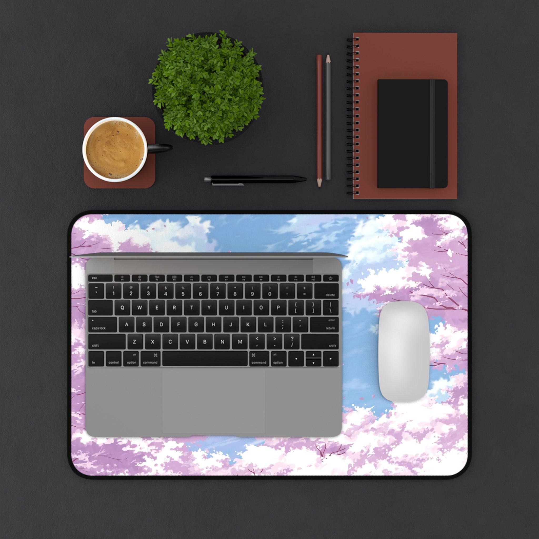 Cherry Blossom Desk Mat Gift Desk Mat 3 Different Sizes Desk Mat - Etsy