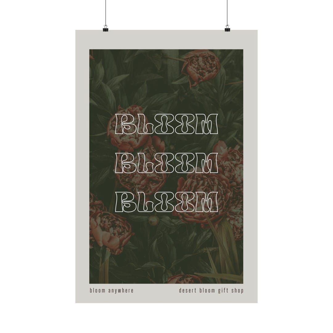 Bloom Poster - Etsy