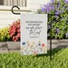 Floral Scripture Garden Flag, Christian Bible Verse Banner - Etsy