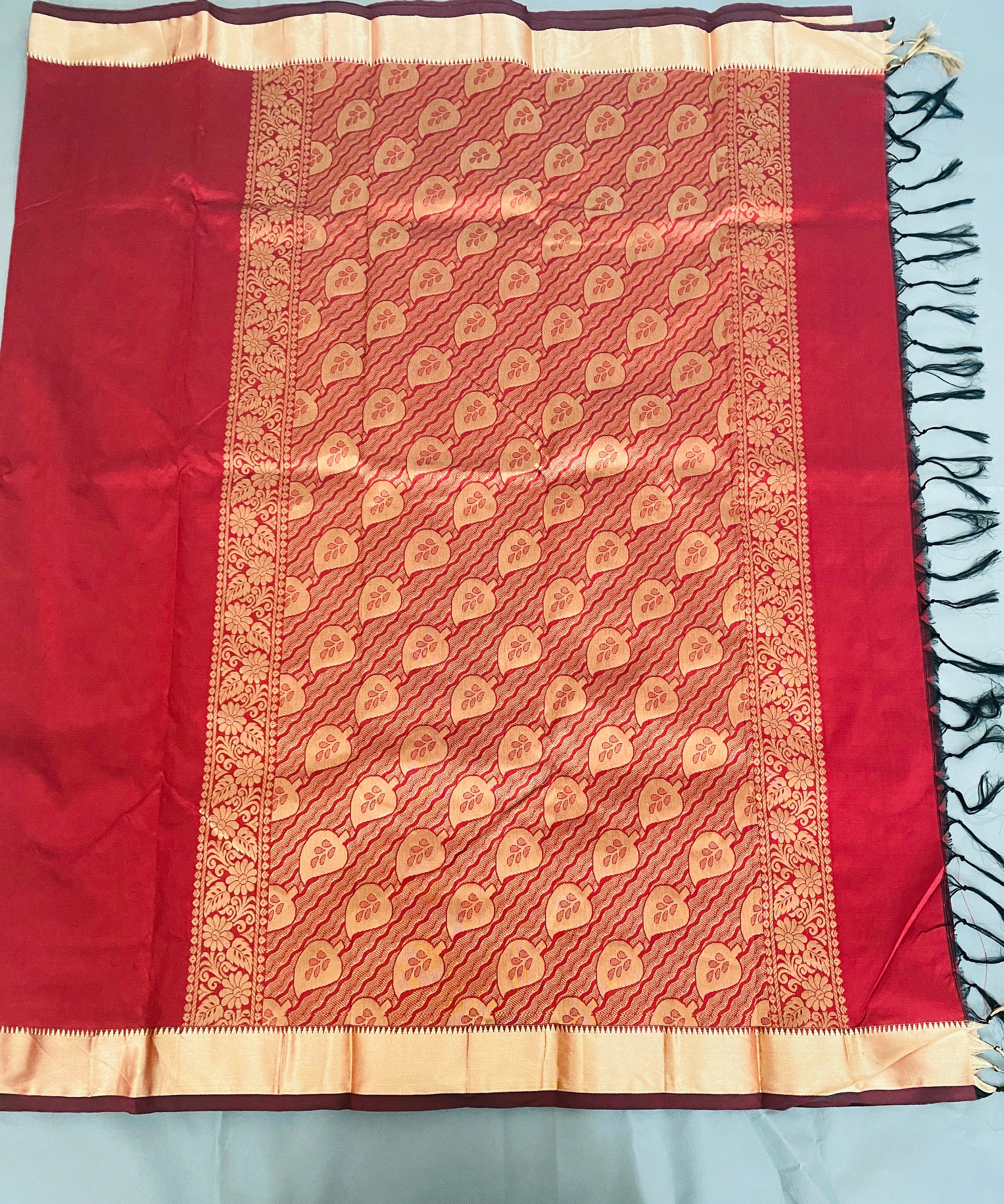 Art Silk Saree Ready With Fall and Pico - Etsy