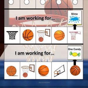 Editable Token Boards - SPORTS - Basketball | Special Education - Etsy