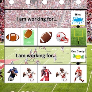 Editable Token Boards - SPORTS - Football | Special Education - Etsy