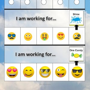 Editable Token Boards - Emojis | Special Education - Etsy