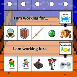 Editable Token Boards - Videogames | Special Education - Etsy