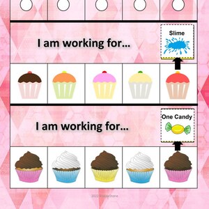 Editable Token Boards - FOOD - Cupcakes | Special Education - Etsy