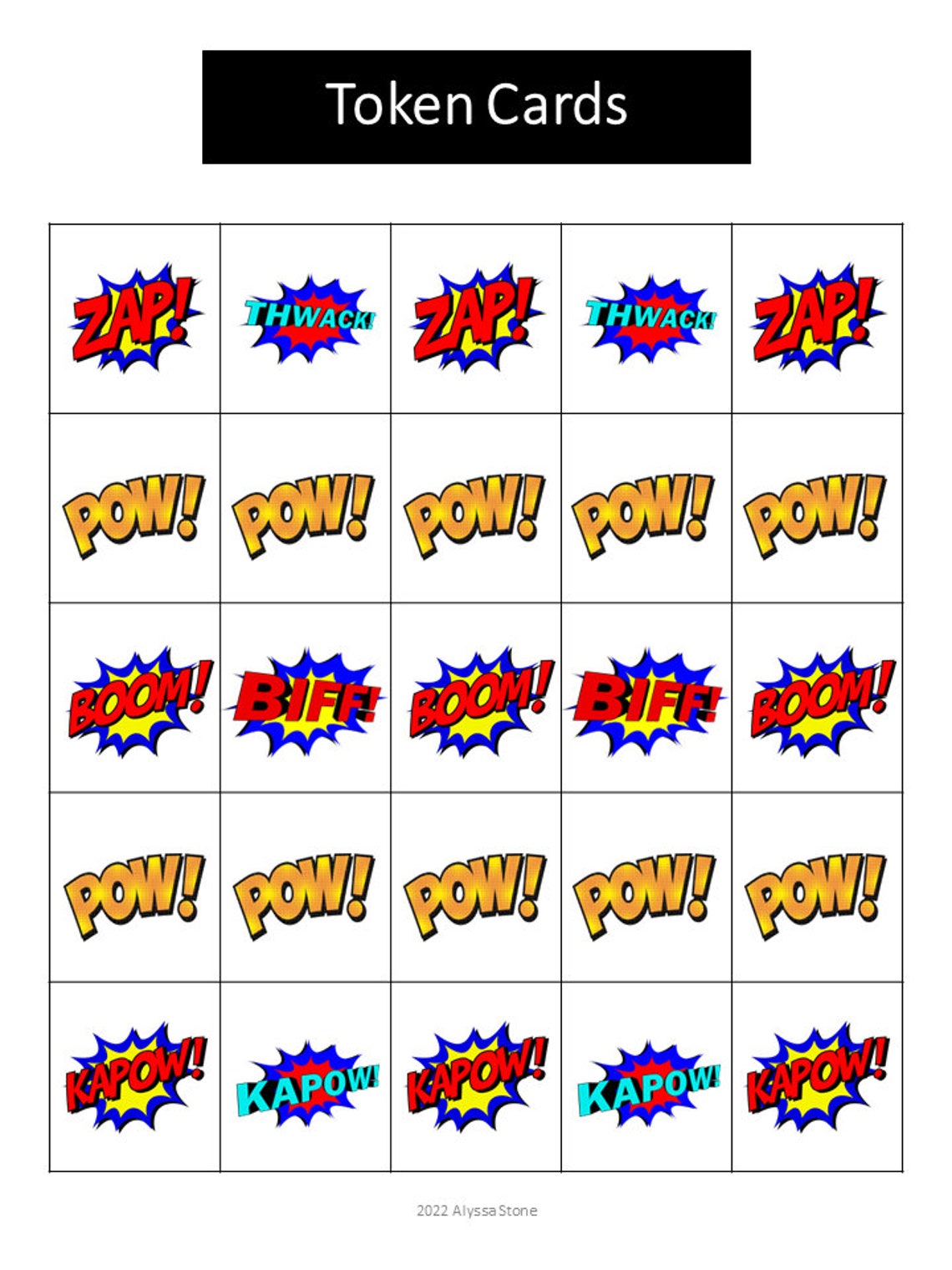 Editable Token Boards Superheroes Special Education - Etsy