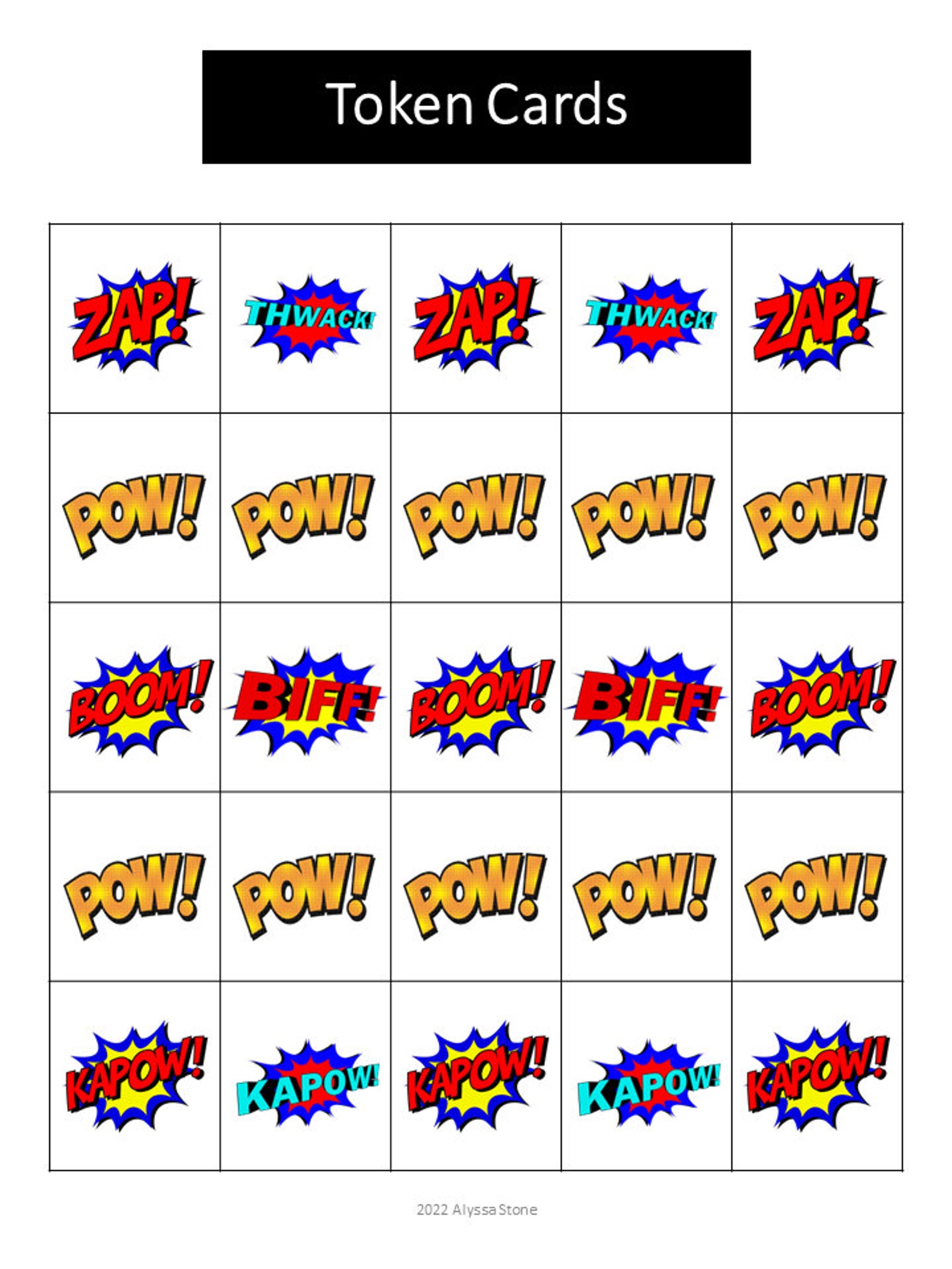 Editable Token Boards - Superheroes | Special Education - Etsy