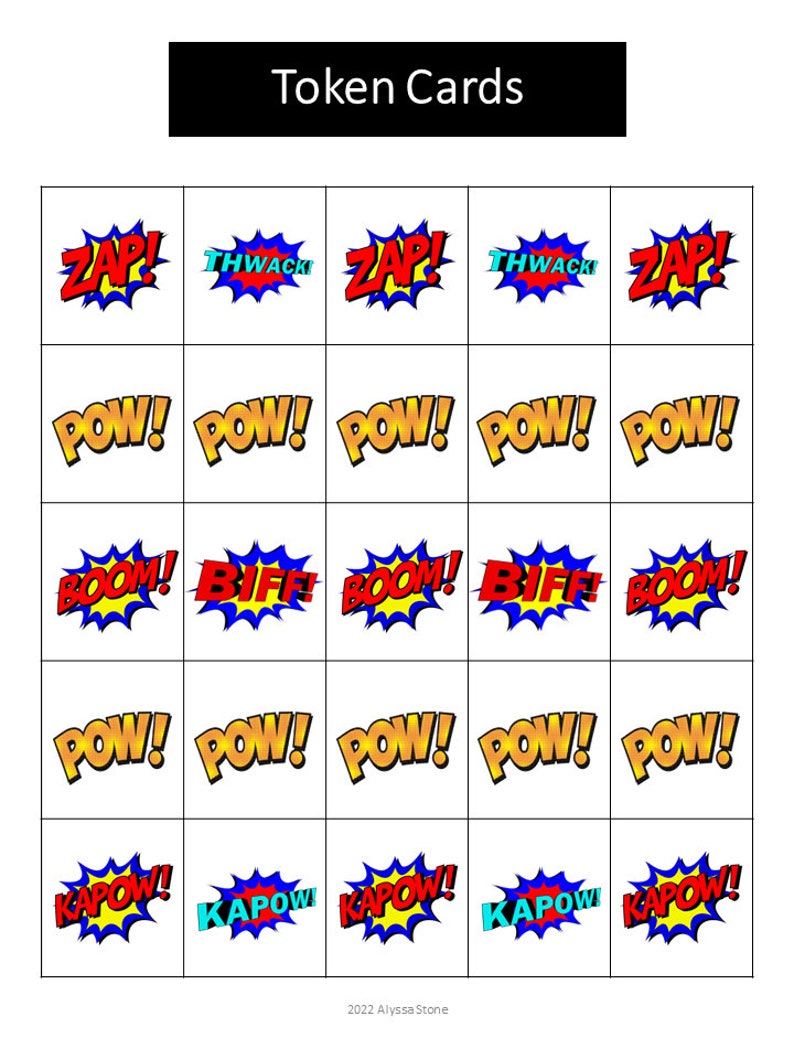 Editable Token Boards - Superheroes | Special Education - Etsy