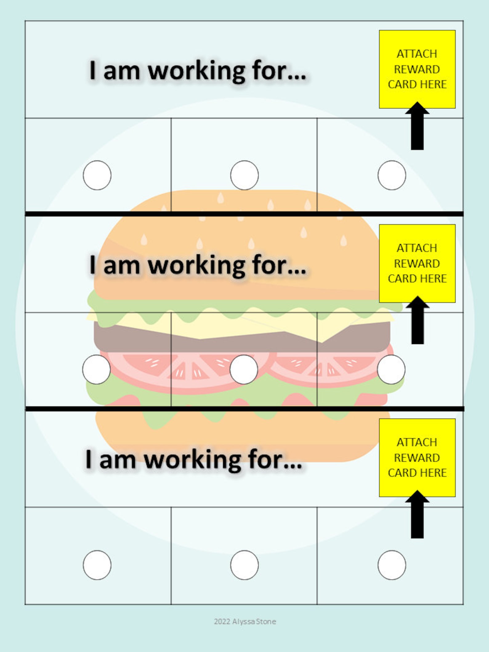 Editable Token Boards - FOOD - Fast Food | Special Education - Etsy