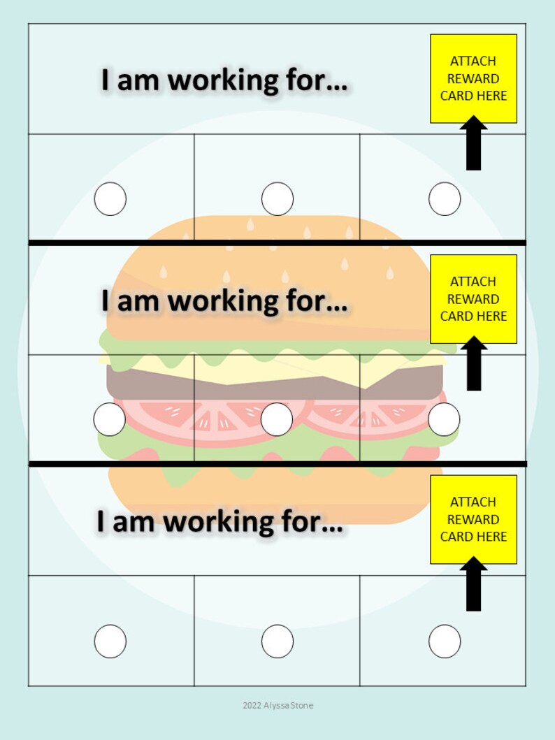 Editable Token Boards - FOOD - Fast Food | Special Education - Etsy