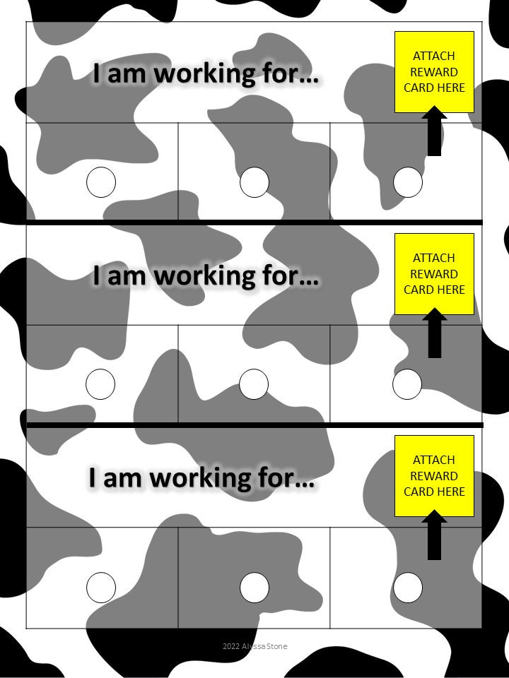 Editable Token Boards - Cowboys | Special Education - Etsy