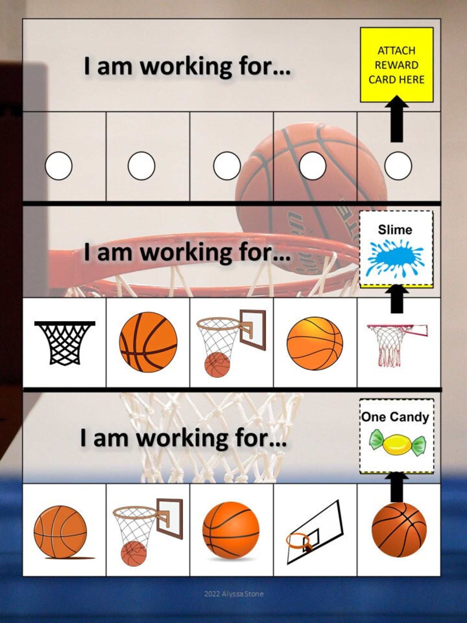 Editable Token Boards - SPORTS - Basketball | Special Education - Etsy
