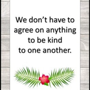 Tropical Kindness Quote Posters - Etsy