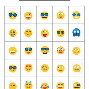 Editable Token Boards - Emojis | Special Education - Etsy