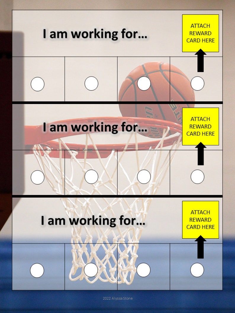 Editable Token Boards - SPORTS - Basketball | Special Education - Etsy